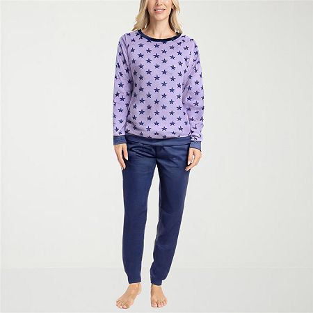Click here for Muk Luks Likely to Lounge Pj Set - Purple Stars prices