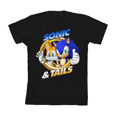 Click here for Girls Crew Neck Short Sleeve Relaxed Fit Sonic the... prices