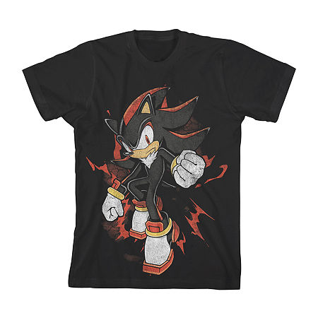 Click here for Boys Crew Neck Short Sleeve Relaxed Fit Sonic the... prices