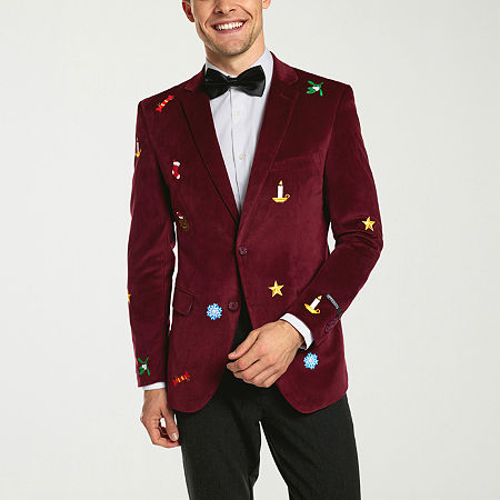 Click here for Opposuits Mens Slim Fit Blazer  44 Regular  Red prices