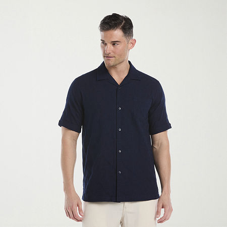 Click here for Cubavera Medallian Dobby Mens Short Sleeve Regular... prices