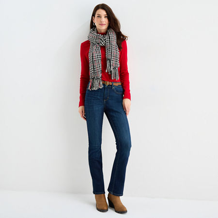 Click here for St. Johns Bay Chenille Scarf  One Size  Black prices
