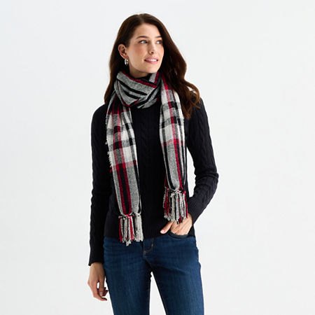 Click here for St. Johns Bay Chenille Scarf  One Size  Black prices