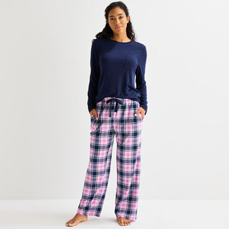 Click here for Jaclyn Womens Round Neck Long Sleeve 2-pc. Pajama... prices