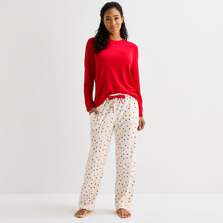 Click here for Jaclyn Womens Round Neck Long Sleeve 2-pc. Pajama... prices