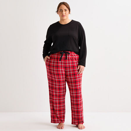 Click here for Jaclyn Womens Round Neck Long Sleeve 2-pc. Plus Pa... prices