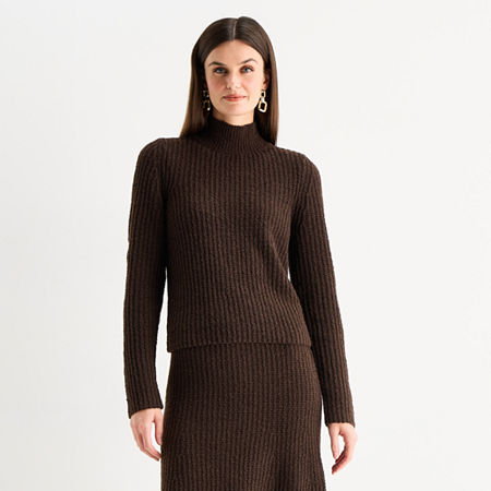 Click here for Worthington Womens Mock Neck Long Sleeve Pullover... prices