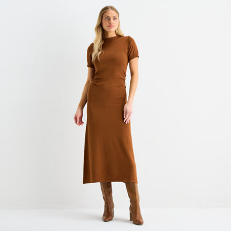 Click here for Isabel & Nina Womens Short Sleeve Midi Sheath Dres... prices