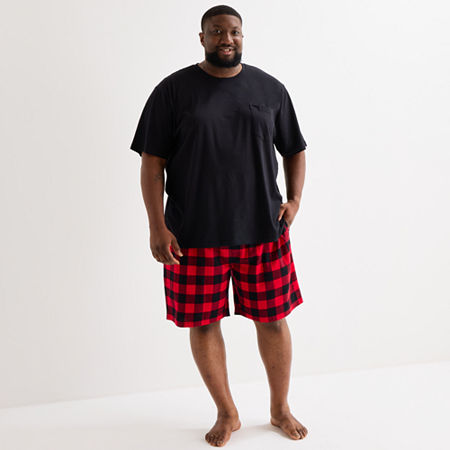 Click here for St. Johns Bay Mens Flannel Big Pajama Shorts  3x-l... prices