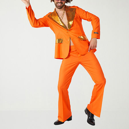 Click here for Suitmeister Disco Mens 3-pc. Suit Set  Large  Oran... prices
