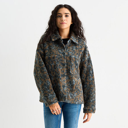 Click here for Arizona Shacket Womens Juniors Faux Fur Midweight... prices