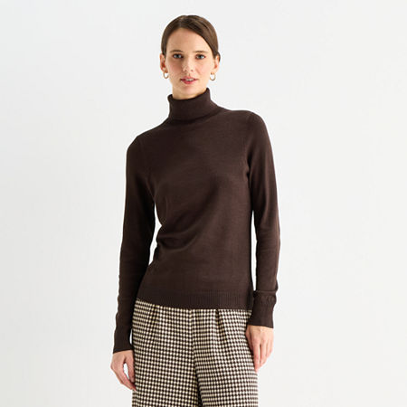 Click here for Worthington Womens Turtleneck Long Sleeve Pullover... prices