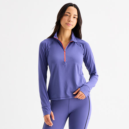 Click here for Xersion EverUltra-Lite Womens Mock Neck Long Sleev... prices