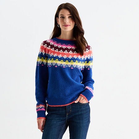 Click here for St. Johns Bay Womens Crew Neck Long Sleeve Pullove... prices