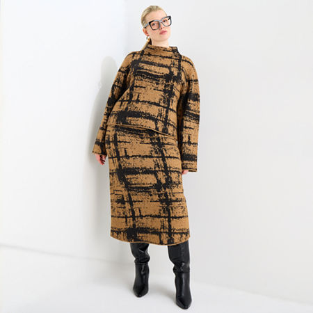 Click here for Worthington Womens Midi Plus A-Line Skirt  3x  Bro... prices