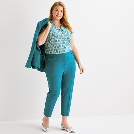 Click here for Liz Claiborne Emma Ponte Womens Plus Ankle Mid Ris... prices