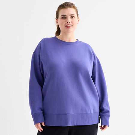 Click here for Xersion Womens Oversized Super Soft Fleece Crewnec... prices