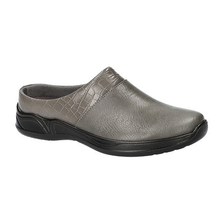 Click here for Easy Street Womens Janalee Comfort Mules - Gray Cr... prices