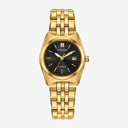 Citizen Womens Classic Corso Stainless Gold-Tone Steel Bracelet Watch  27mm - Gold-Tone