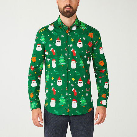 Click here for OppoSuits Mens Festivity Green Shirt - Perfect For... prices