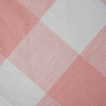 Design Imports Buffalo Check Table Topper  40 x 40 - Pink