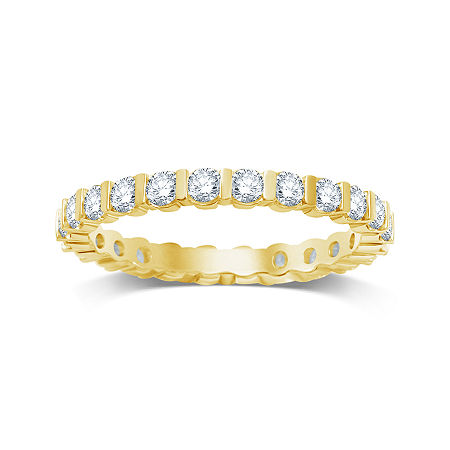 Click here for 1 CT.T.W. Natural Diamond 14K Yellow Gold Eternity... prices