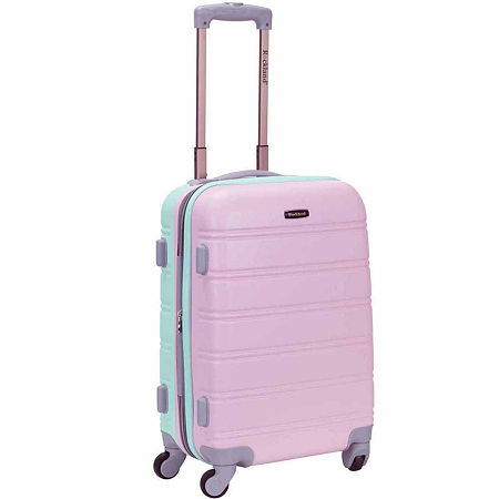 Rockland Melbourne 20 Hardside Carry-On Spinner - Two-Toned Pink  Mint