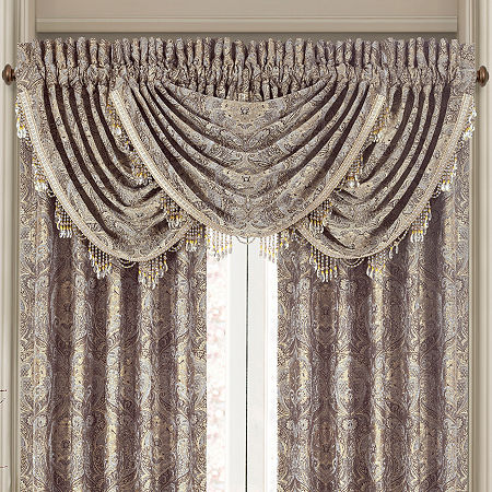 J Queen New York Provence Window Valance  49 x 33 - Stone