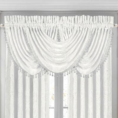 Queen Street Britney Rod Pocket Valance, Color: White - JCPenney