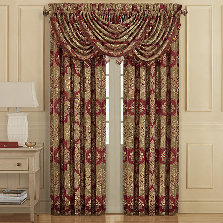 Click here for J Queen New York Maribella Window Panel - Crimson prices