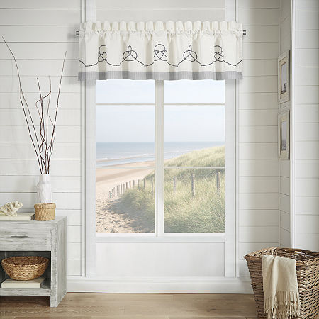 Click here for J Queen New York Shore Straight Window Valance - N... prices