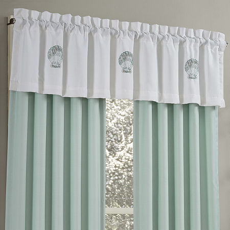 Royal Court Waters Edge Window Valance - Aqua