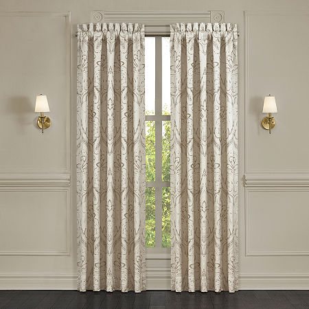 J Queen New York Trinity Window Panel Pair  50 x 84 - Champagne
