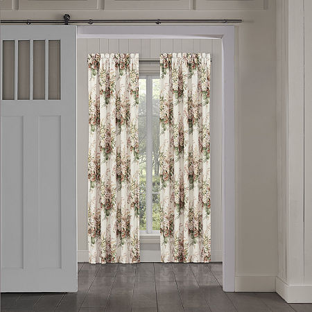 Royal Court Estelle Window Panel Pair  50 x 84 - Coral