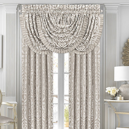 J Queen New York Astoria Window Panel Pair  49 x 84 - Sand