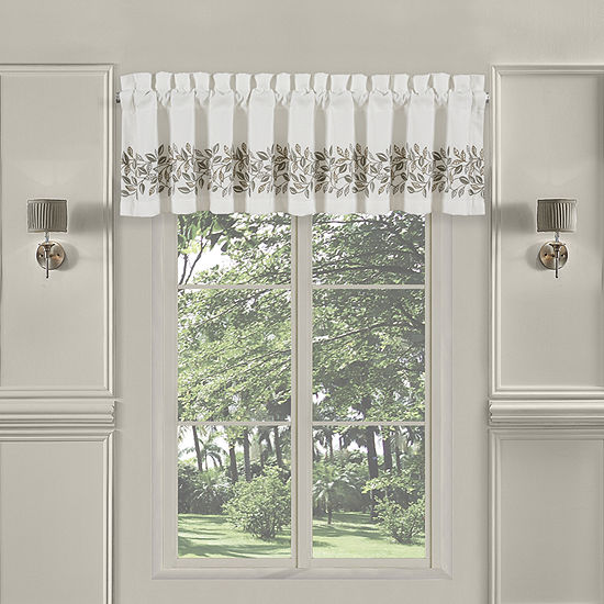 Royal Court Laurel Rod Pocket Tailored Valances, Color: White - JCPenney Royal Court Laurel Rod Pocket Tailored Valances, Color: White - JCPenney