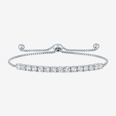 Click here for Yes  Please! Lab Created White Sapphire Bolo Brace... prices