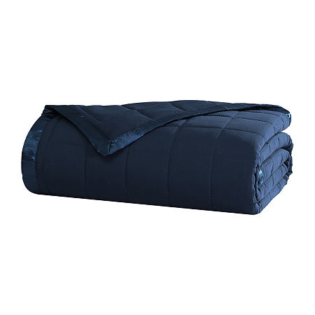 Beatrice Home Down Alternative Solid Blanket  Full/Queen - Insignia Blue