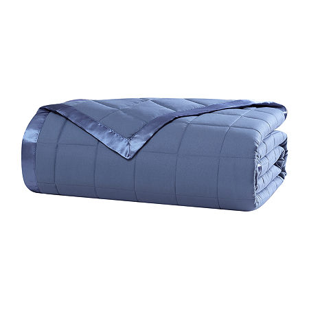 Beatrice Home Down Alternative Solid Blanket  Twin - Medium Blue