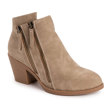 Muk Luks Womens Frida Scuff Slippers - Taupe