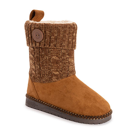 Muk Luks Womens Janet Boot - Cognac