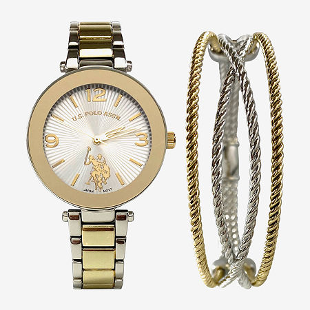 Click here for U.S. Polo Assn. Womens Two Tone 2-pc. Watch Boxed... prices