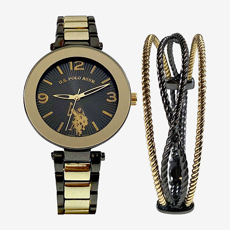 Click here for U.S. Polo Assn. Womens Two Tone 2-pc. Watch Boxed... prices