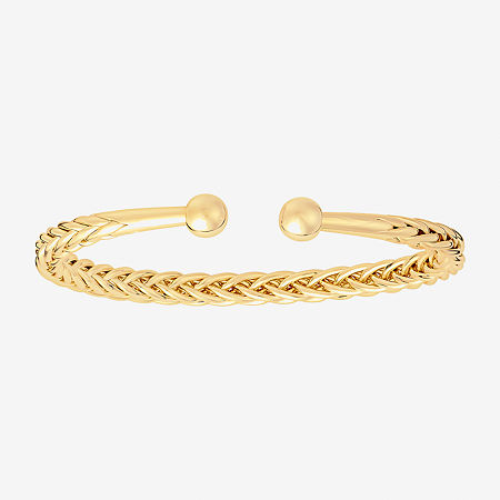 Click here for Silver Reflections Womens 14K Gold Over Brass Cuff... prices