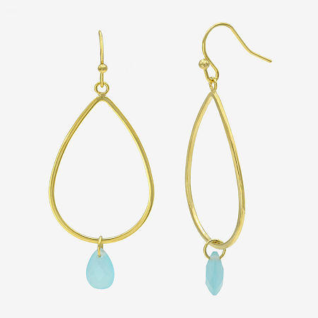 Click here for Gold Reflections Womens Blue Glass 14K Gold Over B... prices