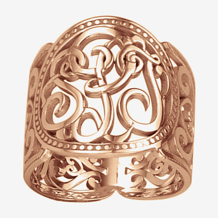 Click here for Personalized 18mm Script Monogram Ring  6  Pink prices