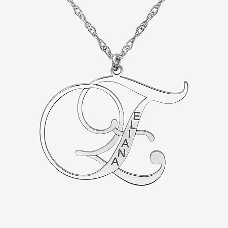 Click here for Personalized Womens Name Engraved Initial Pendant... prices