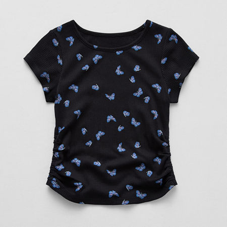 Click here for Thereabouts Rib Little & Big Kid Girls Round Neck... prices
