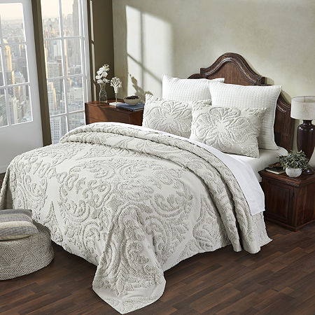 Click here for Better Trends Rylee Floral Bedspread  One Size  Wh... prices