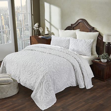 Click here for Better Trends Rylee Floral Bedspread  One Size  Wh... prices